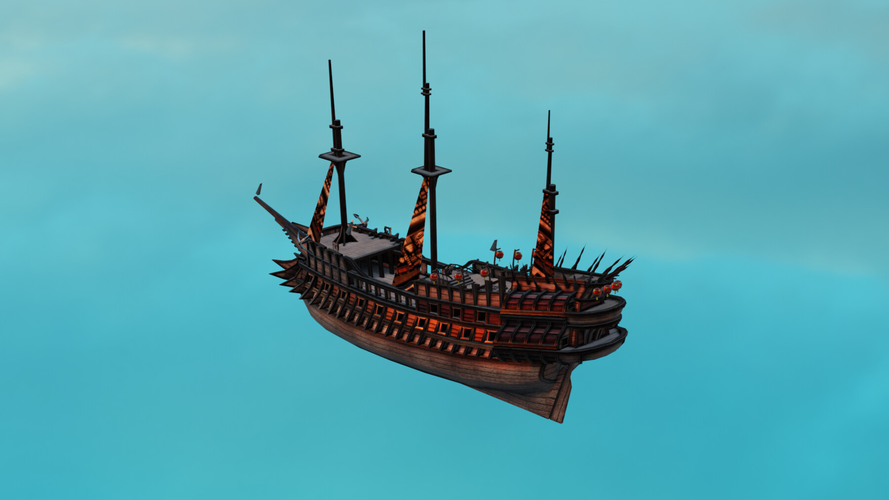 ArtStation - PIRATE SHIP LOW POLY GAME READY | Game Assets