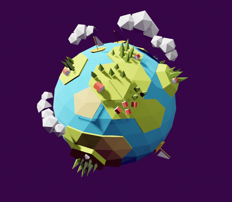 ArtStation - Low Poly Worlds | Resources