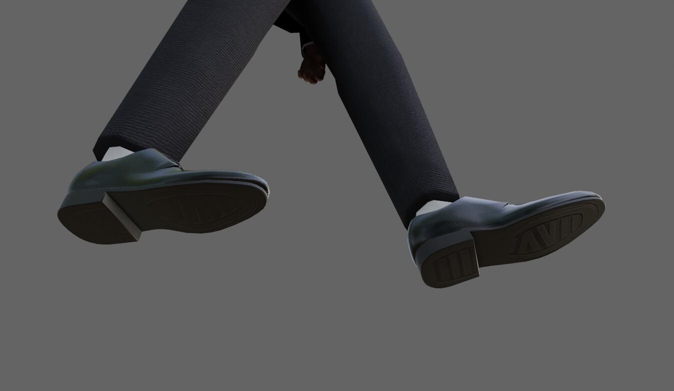 ArtStation - Man in Suit - Bodyguard Animated - Seguranca de Terno Low ...