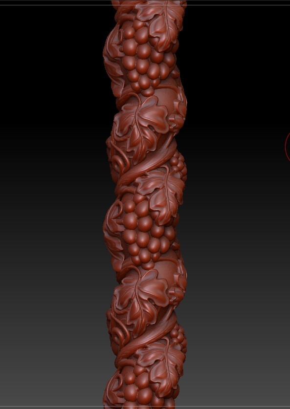 ArtStation - 3D model for CNC Grape column | Resources