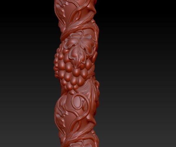ArtStation - 3D model for CNC Grape column | Resources
