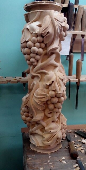 ArtStation - 3D model for CNC Grape column | Resources