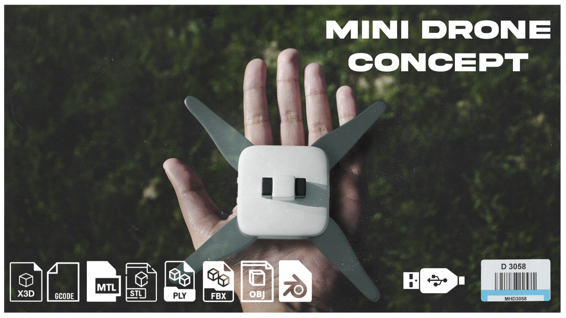 ArtStation - Mini Drone | Game Assets