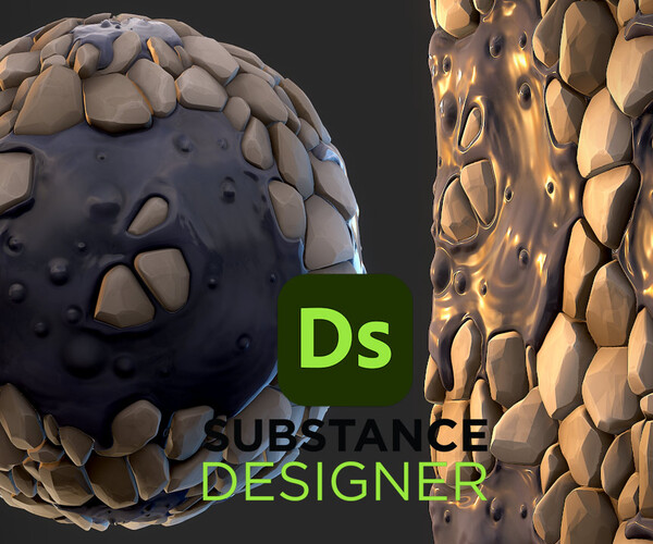 ArtStation - Stylized Stones and Mud - Substance 3D Designer | Game Assets