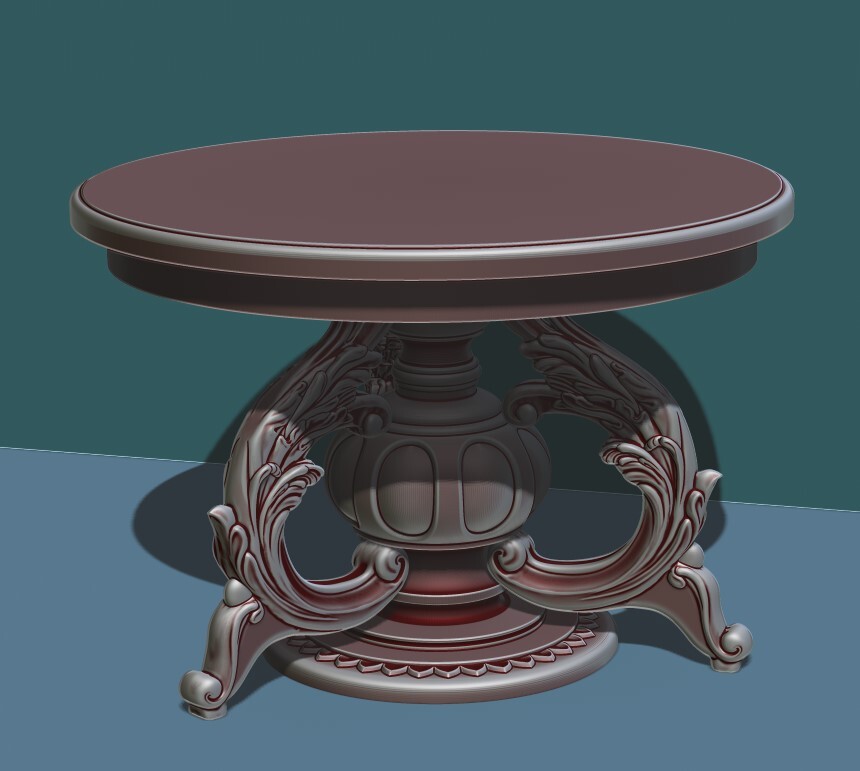ArtStation - 3D model for CNC round table | Resources