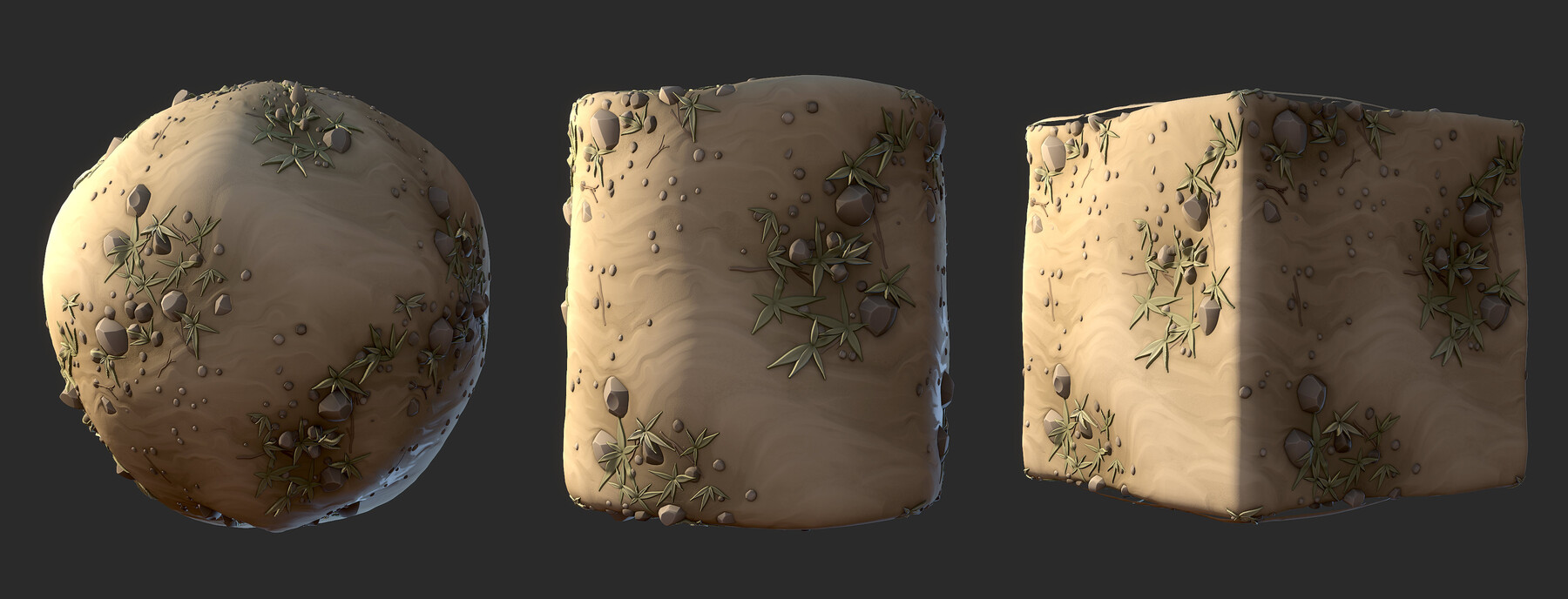 ArtStation - Stylized Sandy Ground - Substance 3D Designer | Game Assets