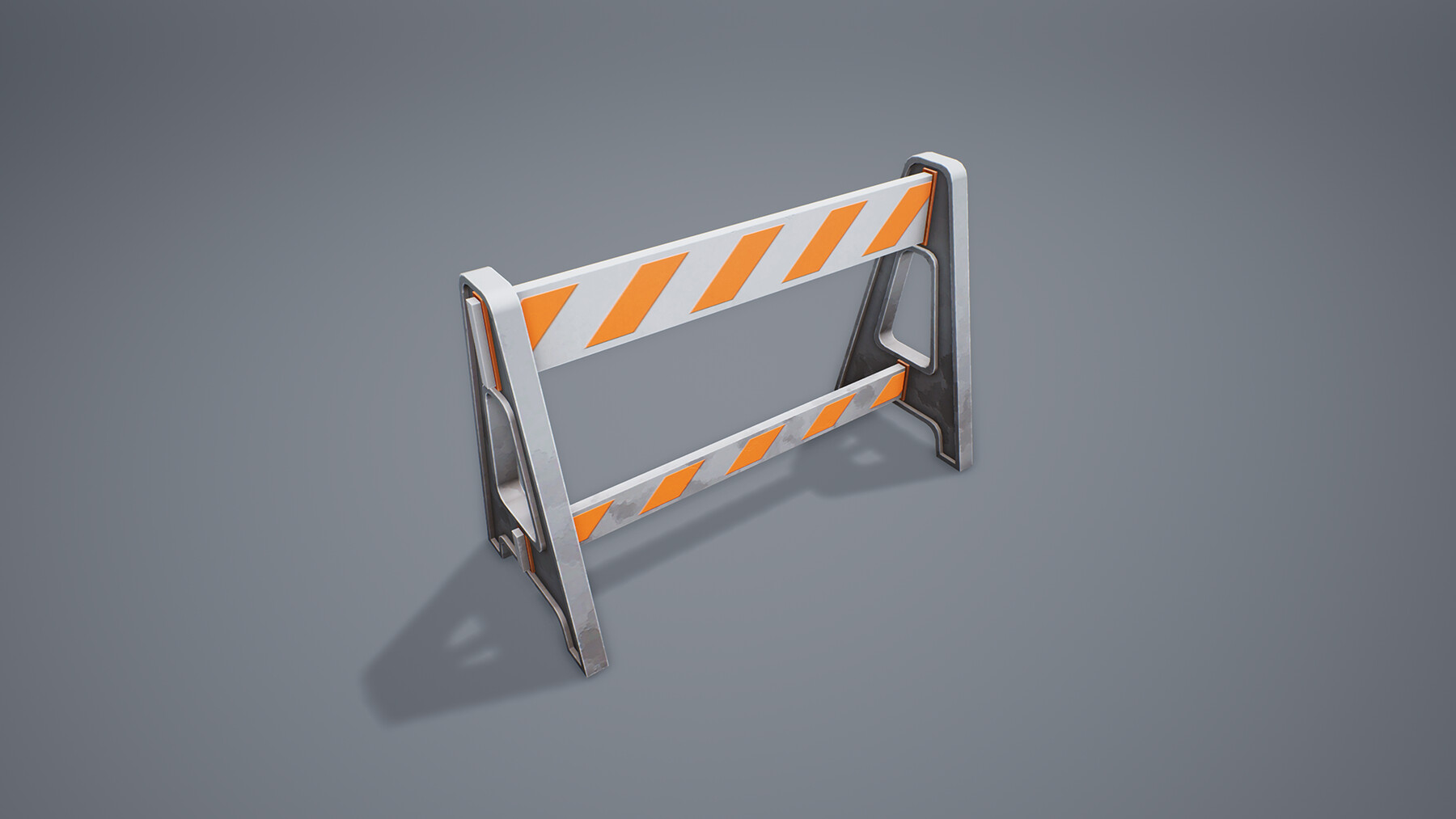 ArtStation - Stylized Traffic Barricade 02 | Game Assets