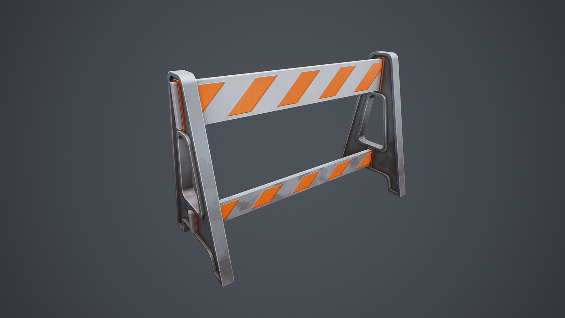 ArtStation - Stylized Traffic Barricade 02 | Game Assets