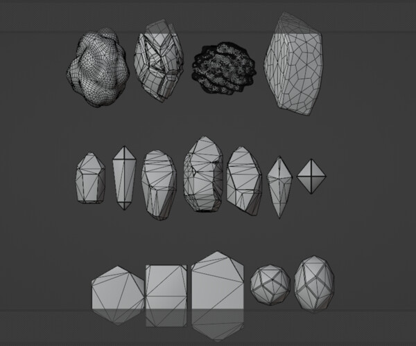 ArtStation - Stylized Fantasy Crystals & Ore Vol.1 +Shaders and Smart ...