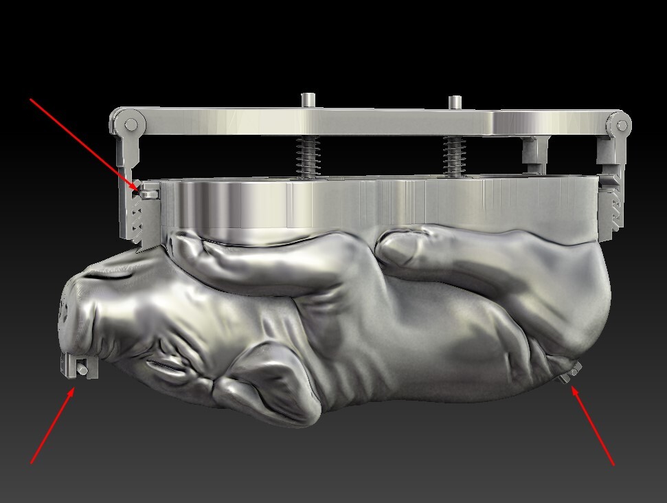 ArtStation - 3D model for CNC machines mold for making boiled pork in ...