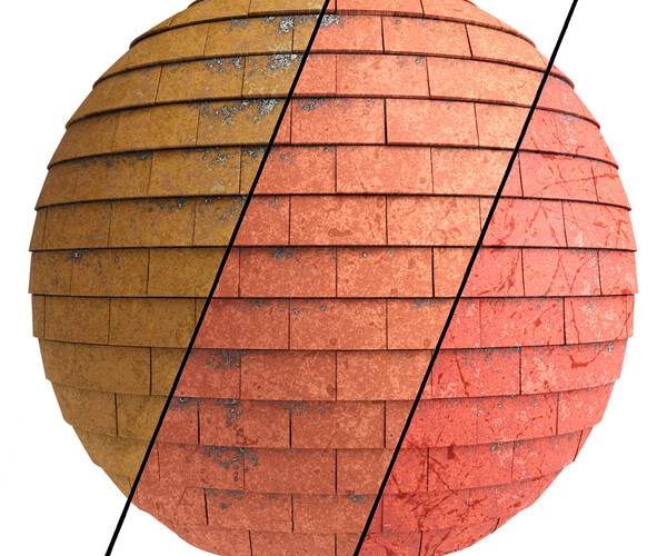 ArtStation - Collection VOL.01- 30 Cement Roof Materials By PBR Texture ...