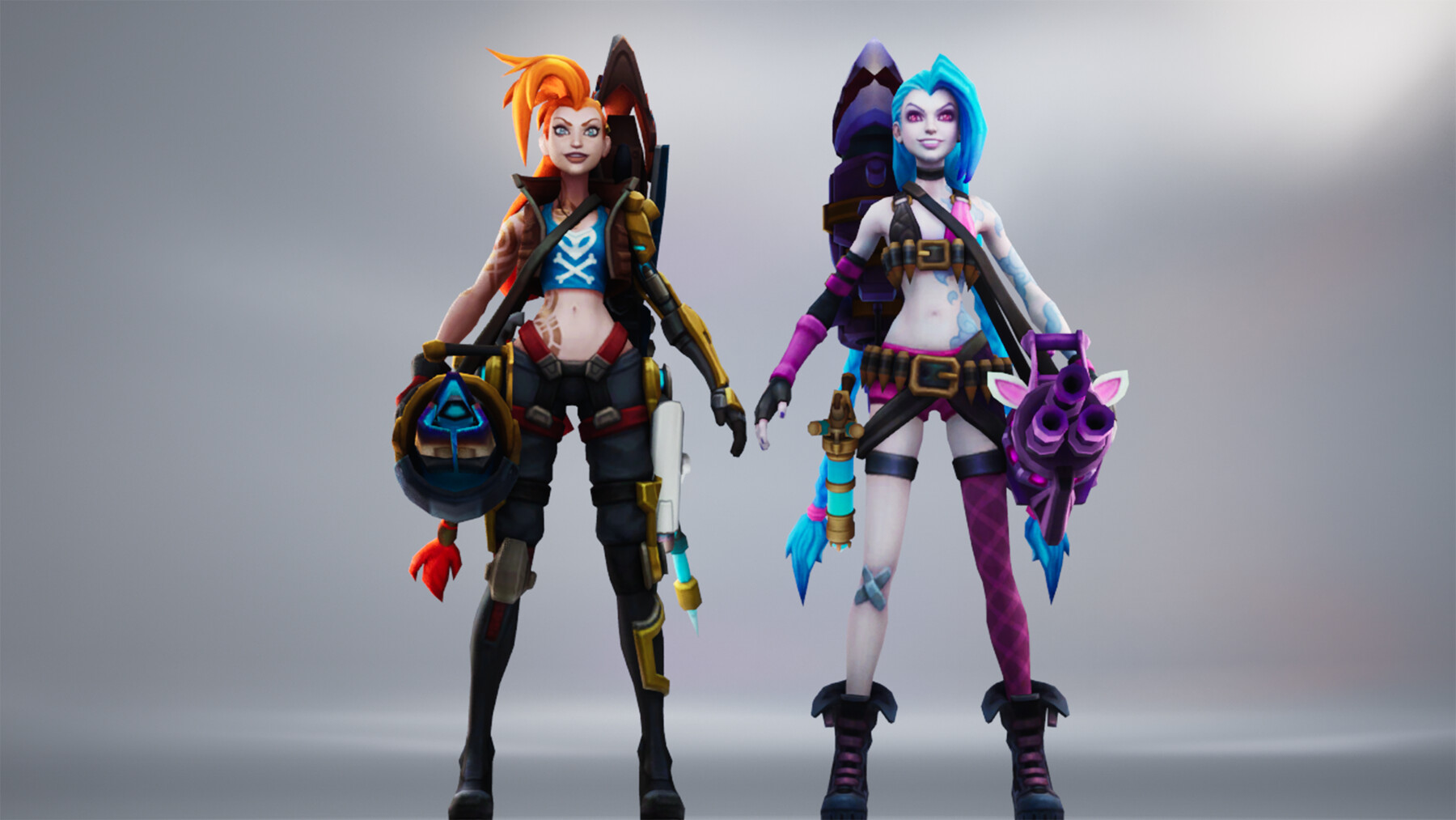 ArtStation - Jinx 2 Skins League Of Legends Characters Low-poly 3D ...