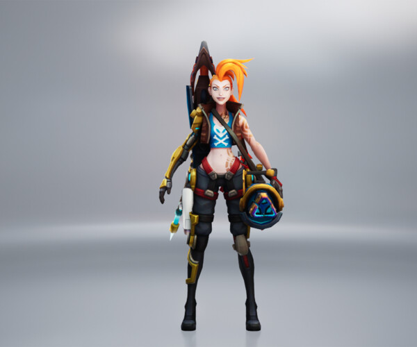 ArtStation - Jinx 2 Skins League Of Legends Characters Low-poly 3D ...