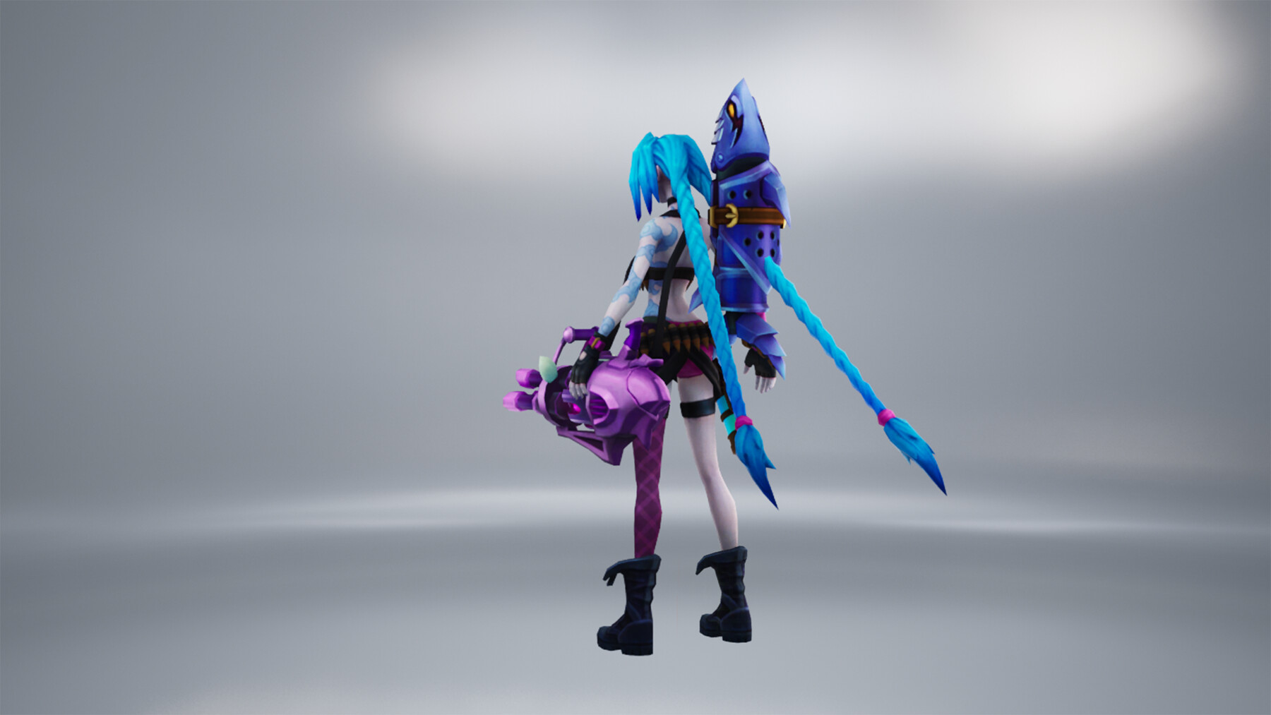 ArtStation - Jinx 2 Skins League Of Legends Characters Low-poly 3D ...