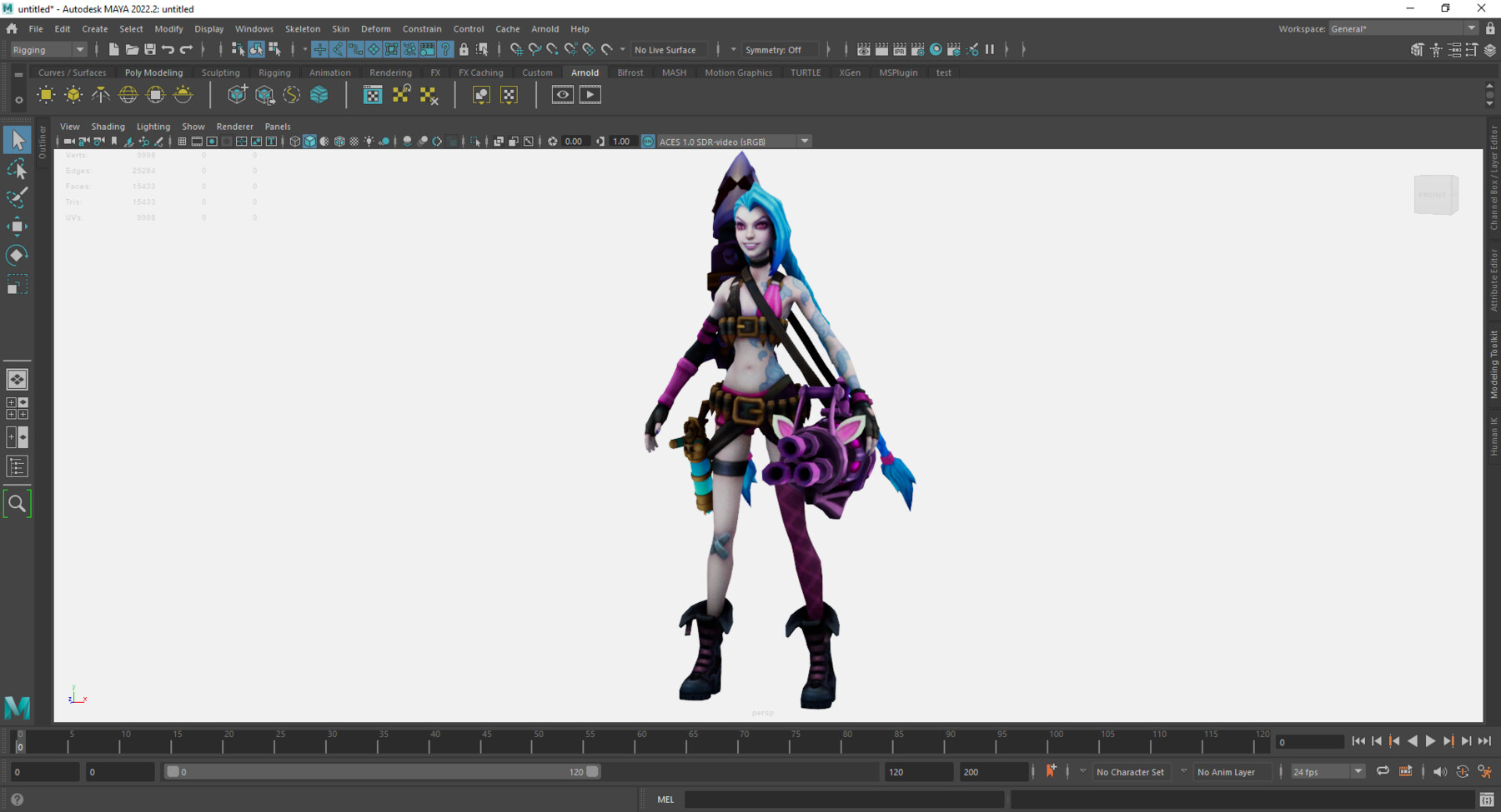 ArtStation - Jinx 2 Skins League Of Legends Characters Low-poly 3D ...