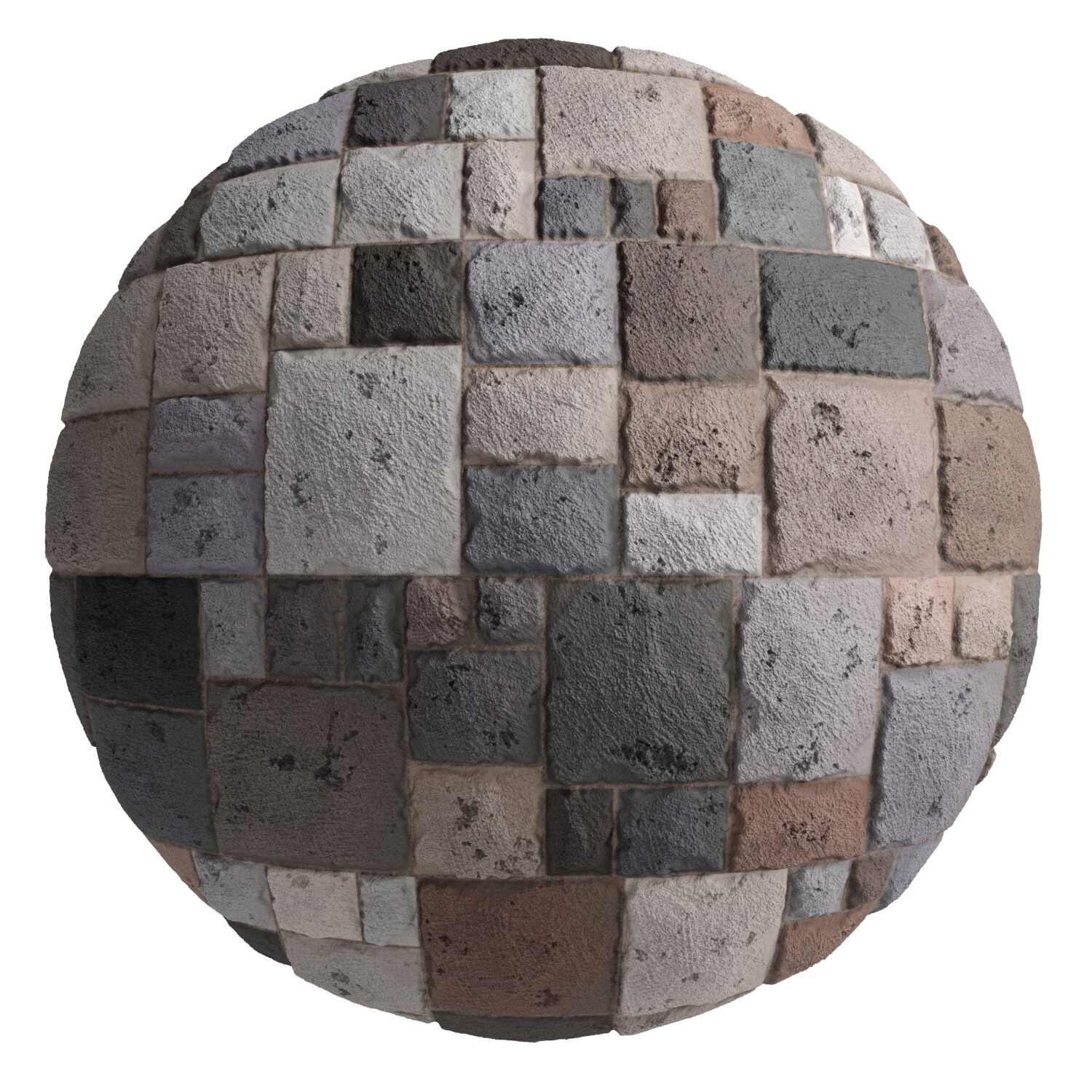 ArtStation - Ston Wall Material 6- By 3 Color, Pbr, 4k, SeamLess, Sbsar ...