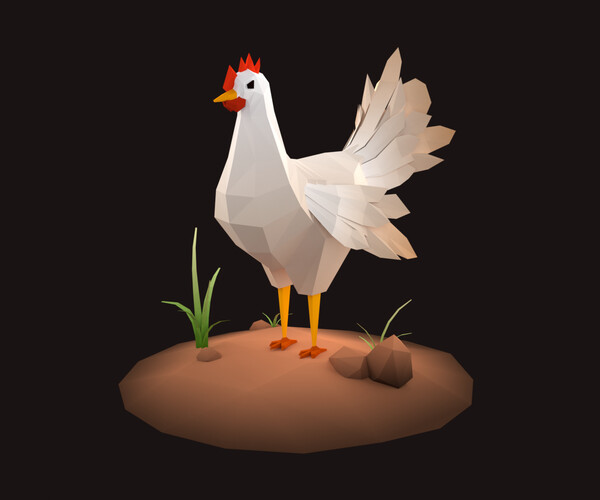 ArtStation - Low poly Chicken | Game Assets