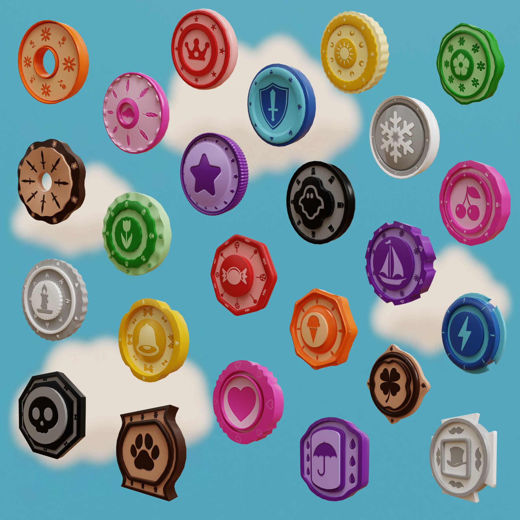 ArtStation - Cartoon Coins Full Pack | Game Assets