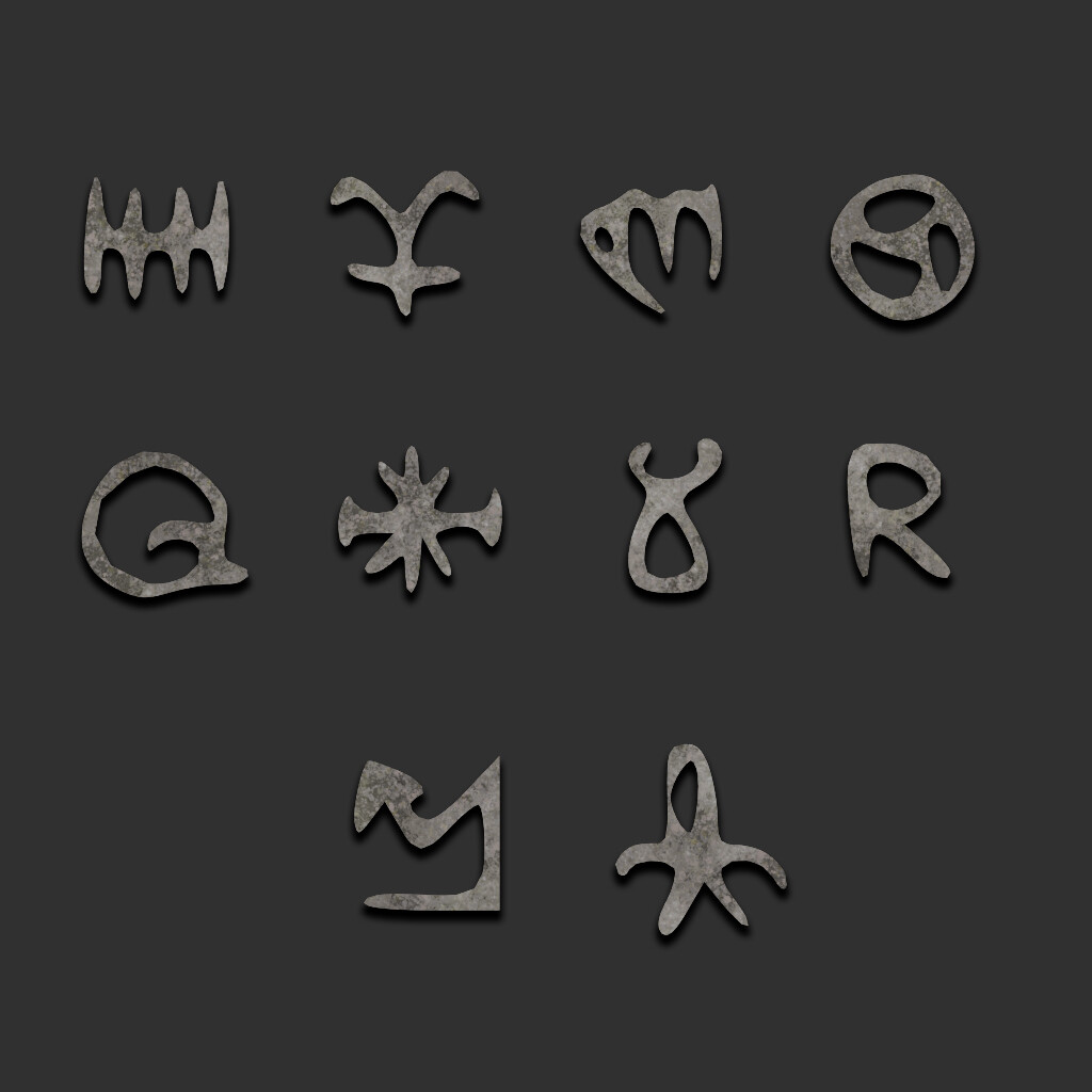 ArtStation - 95 Runes Alpha 8K Vol 3 | Brushes