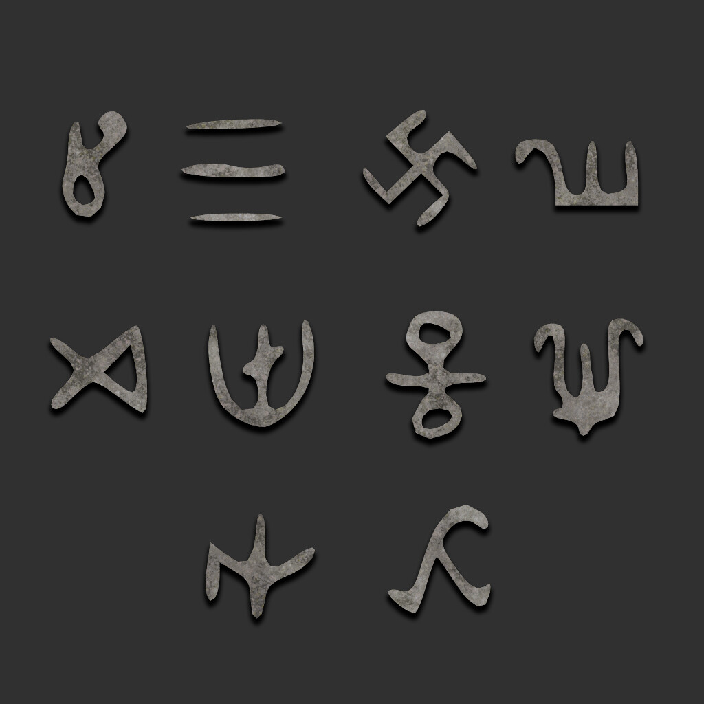 ArtStation - 95 Runes Alpha 8K Vol 3 | Brushes