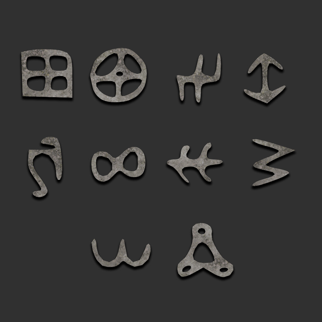 ArtStation - 95 Runes Alpha 8K Vol 3 | Brushes