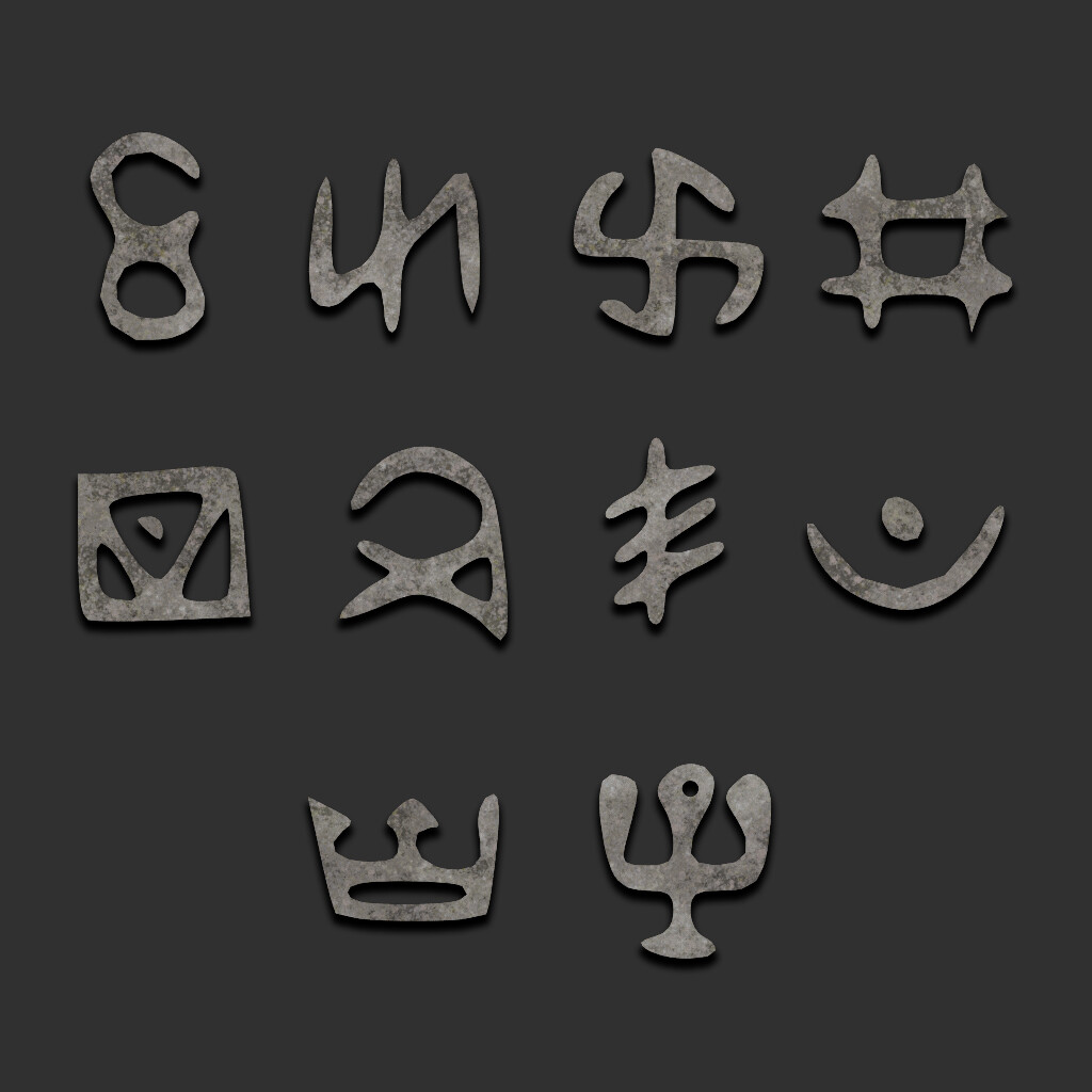 ArtStation - 95 Runes Alpha 8K Vol 3 | Brushes