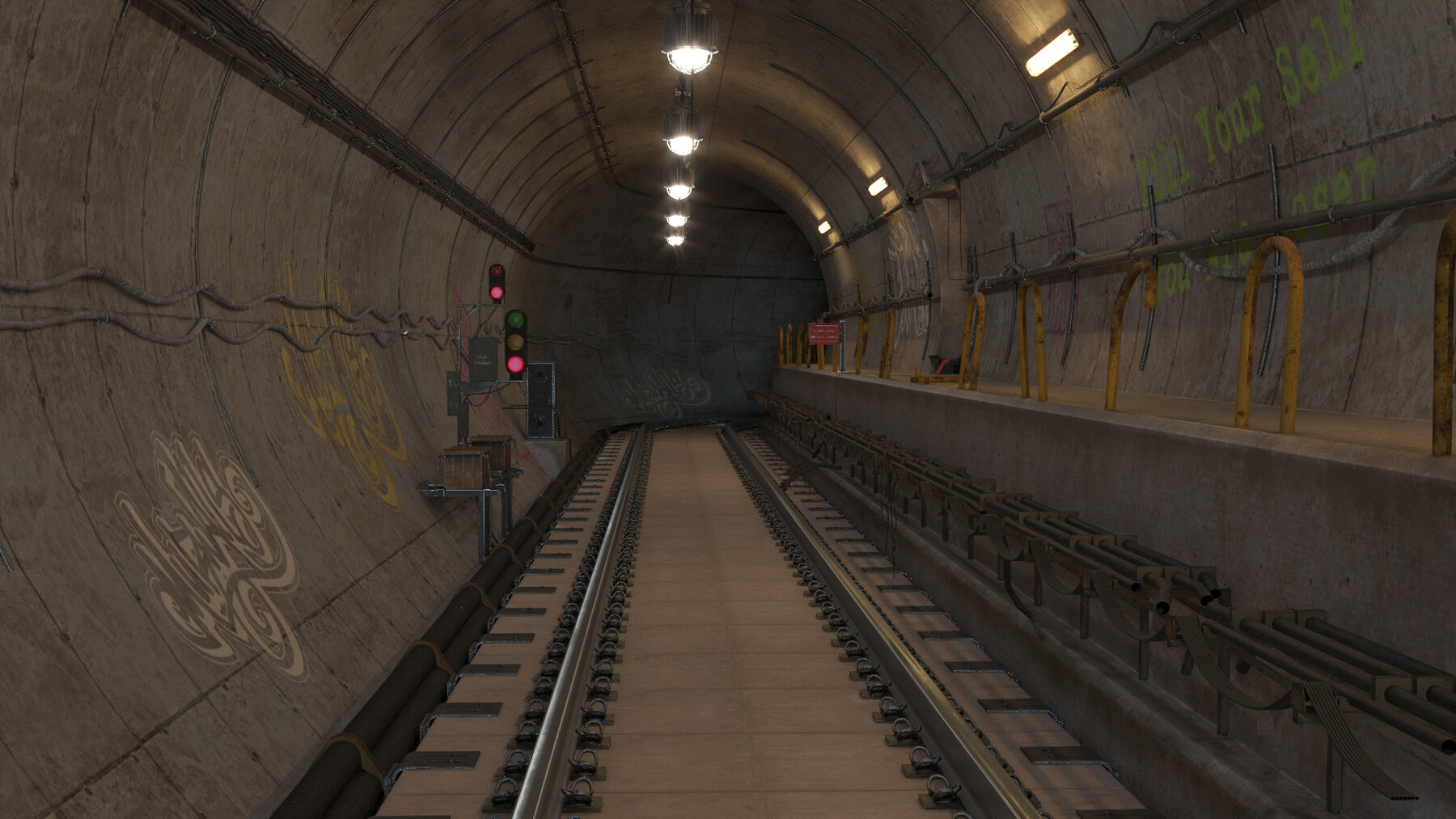 ArtStation - Subway Tunnel | Game Assets