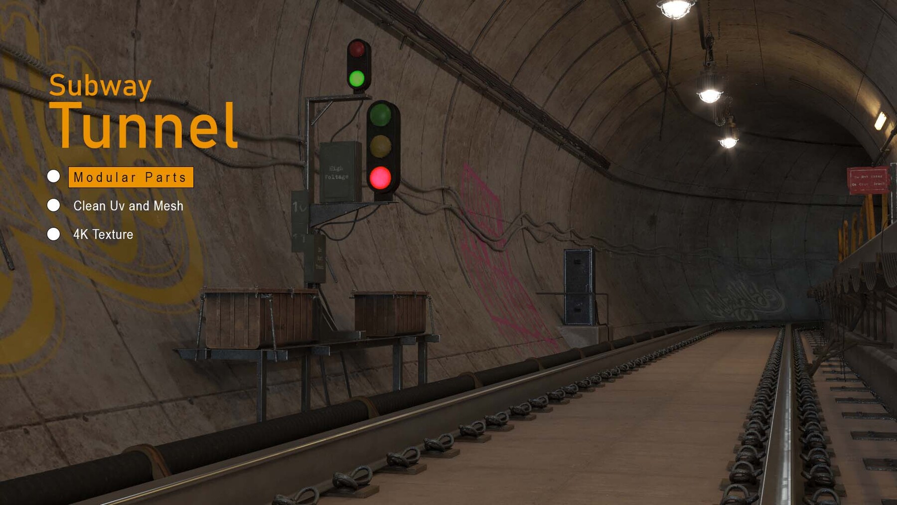 ArtStation - Subway Tunnel | Game Assets