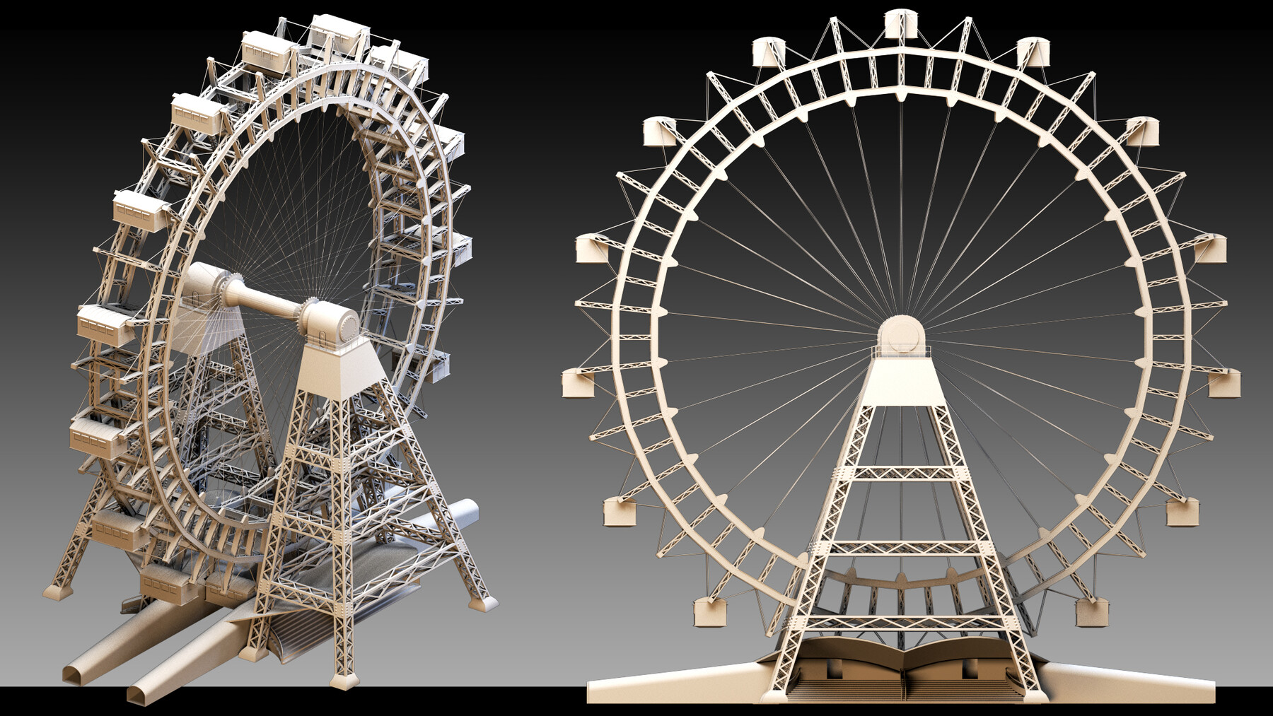 ArtStation - 33 Funfair Objects- Vol 01- High detail 3d models | Resources