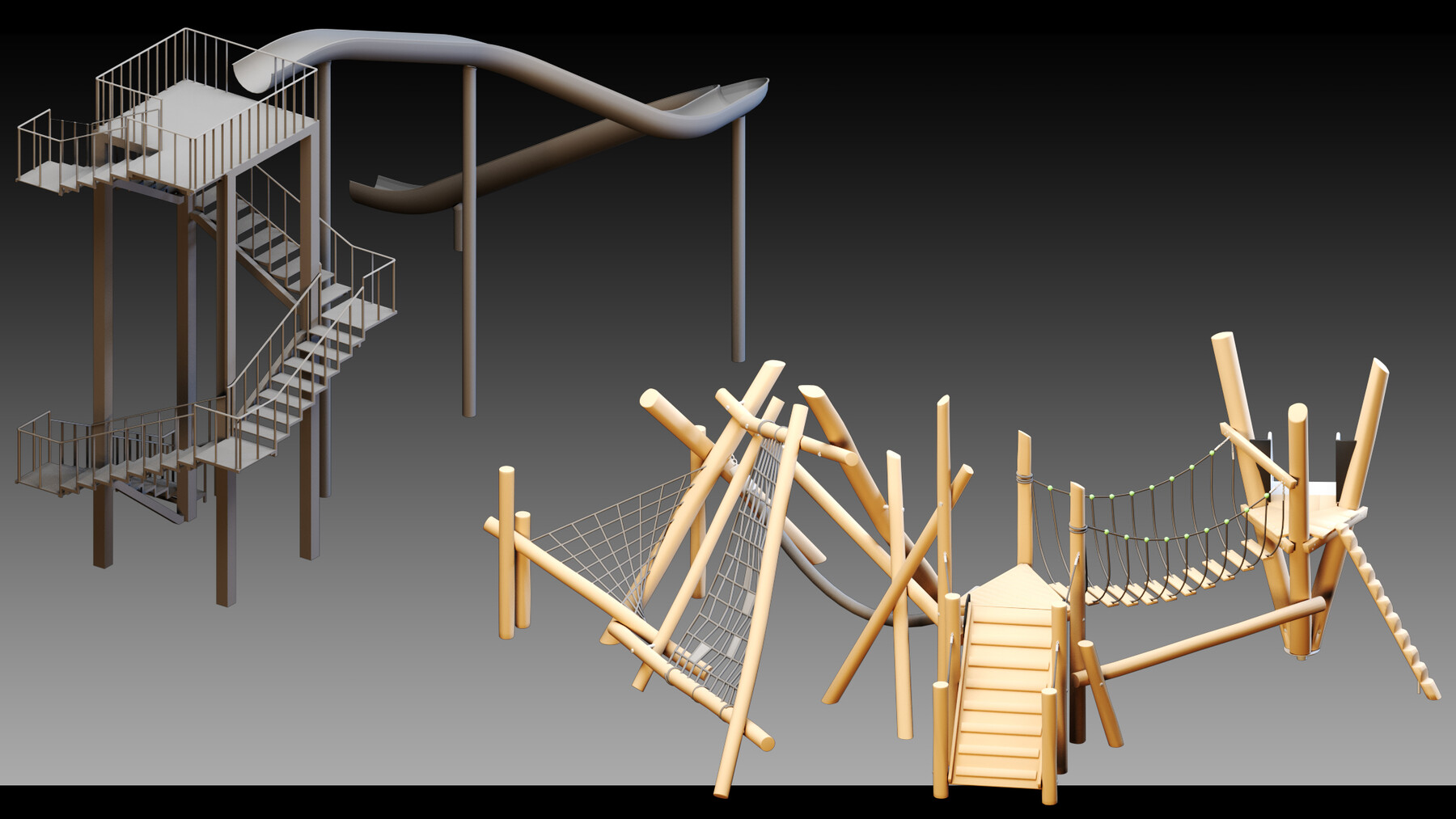 ArtStation - 33 Funfair Objects- Vol 01- High detail 3d models | Resources