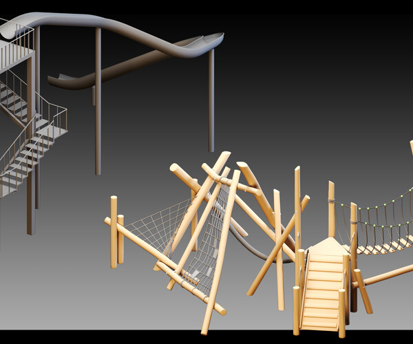 ArtStation - 33 Funfair Objects- Vol 01- High detail 3d models | Resources