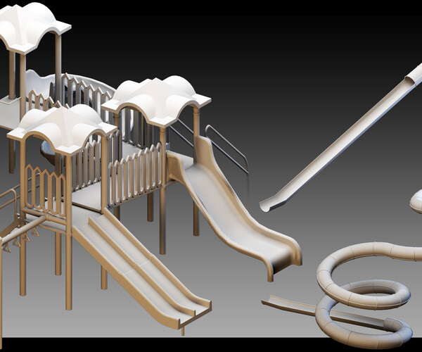 ArtStation - 33 Funfair Objects- Vol 01- High detail 3d models | Resources