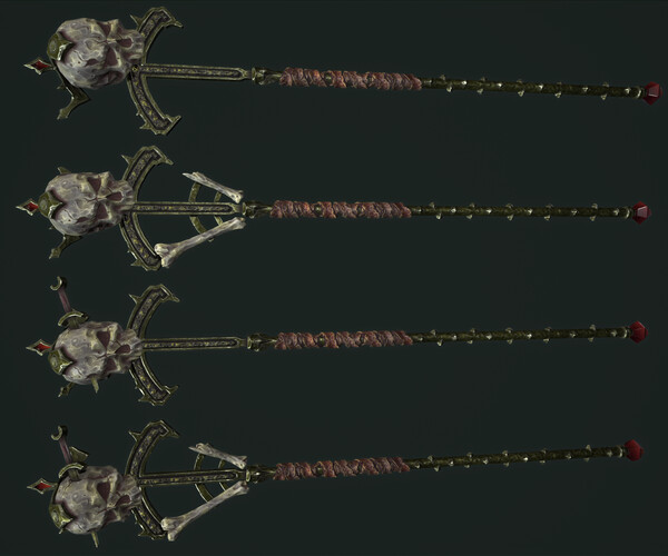 ArtStation - Undead staff | Game Assets