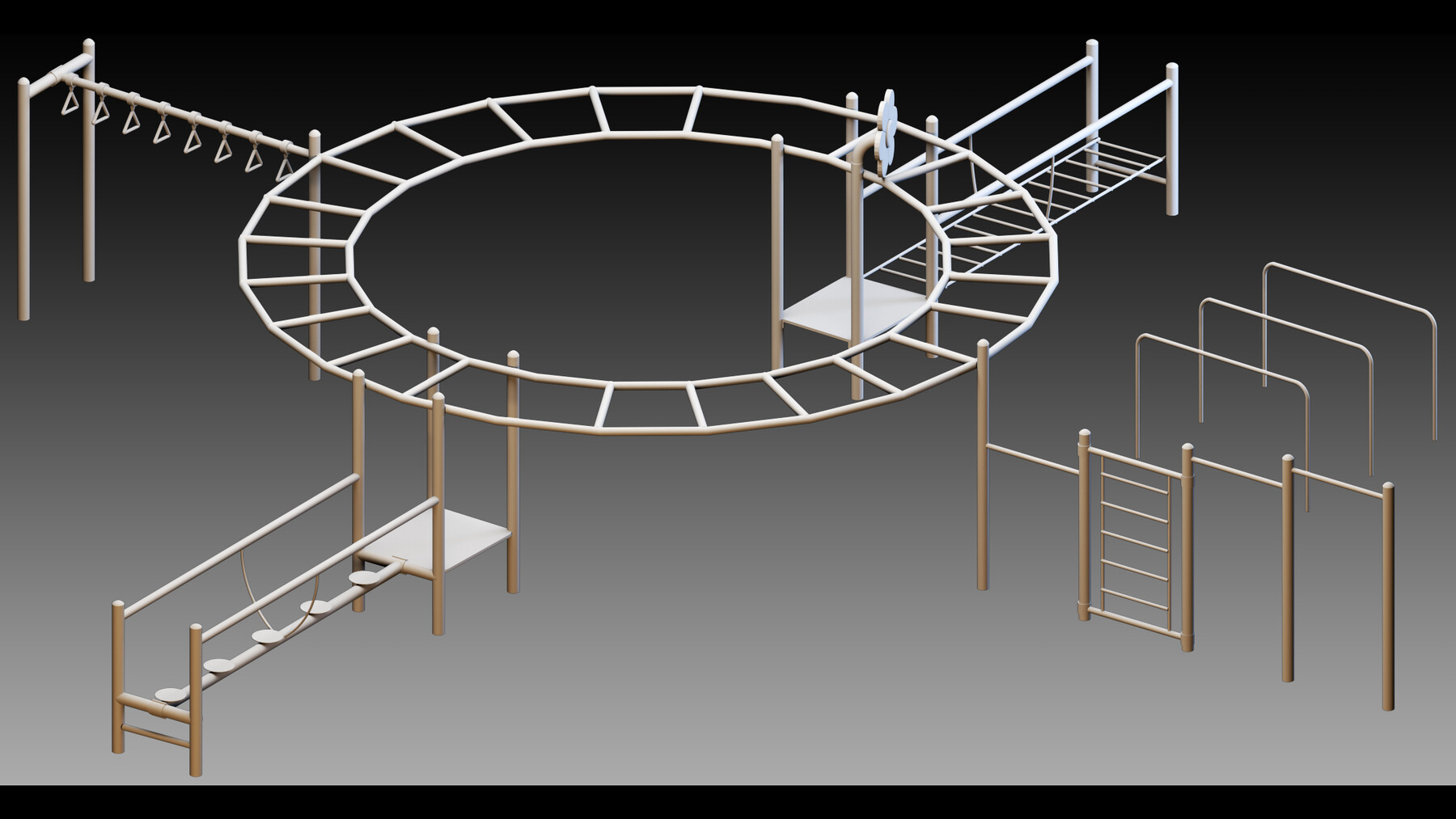 ArtStation - 33 Funfair Objects- Vol 01- High detail 3d models | Resources