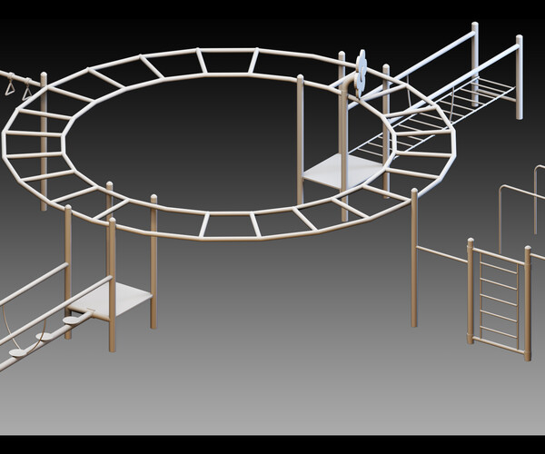 ArtStation - 33 Funfair Objects- Vol 01- High detail 3d models | Resources