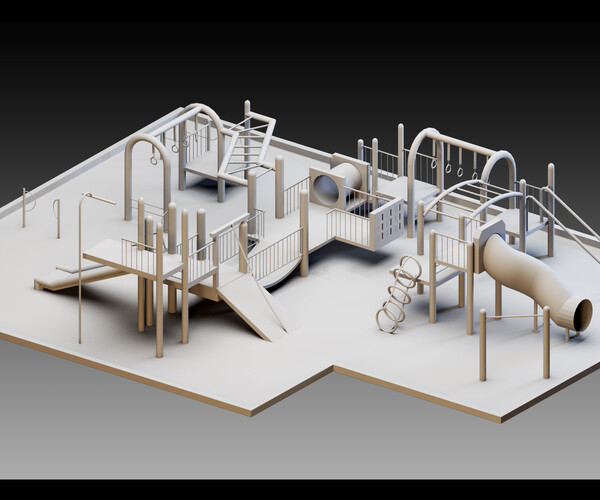 ArtStation - 33 Funfair Objects- Vol 01- High detail 3d models | Resources