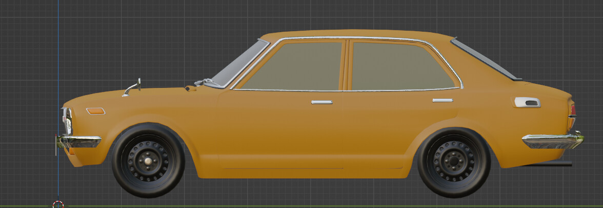 ArtStation - TOYOTA Sprinter TE20 4dr sedan solid body | Game Assets