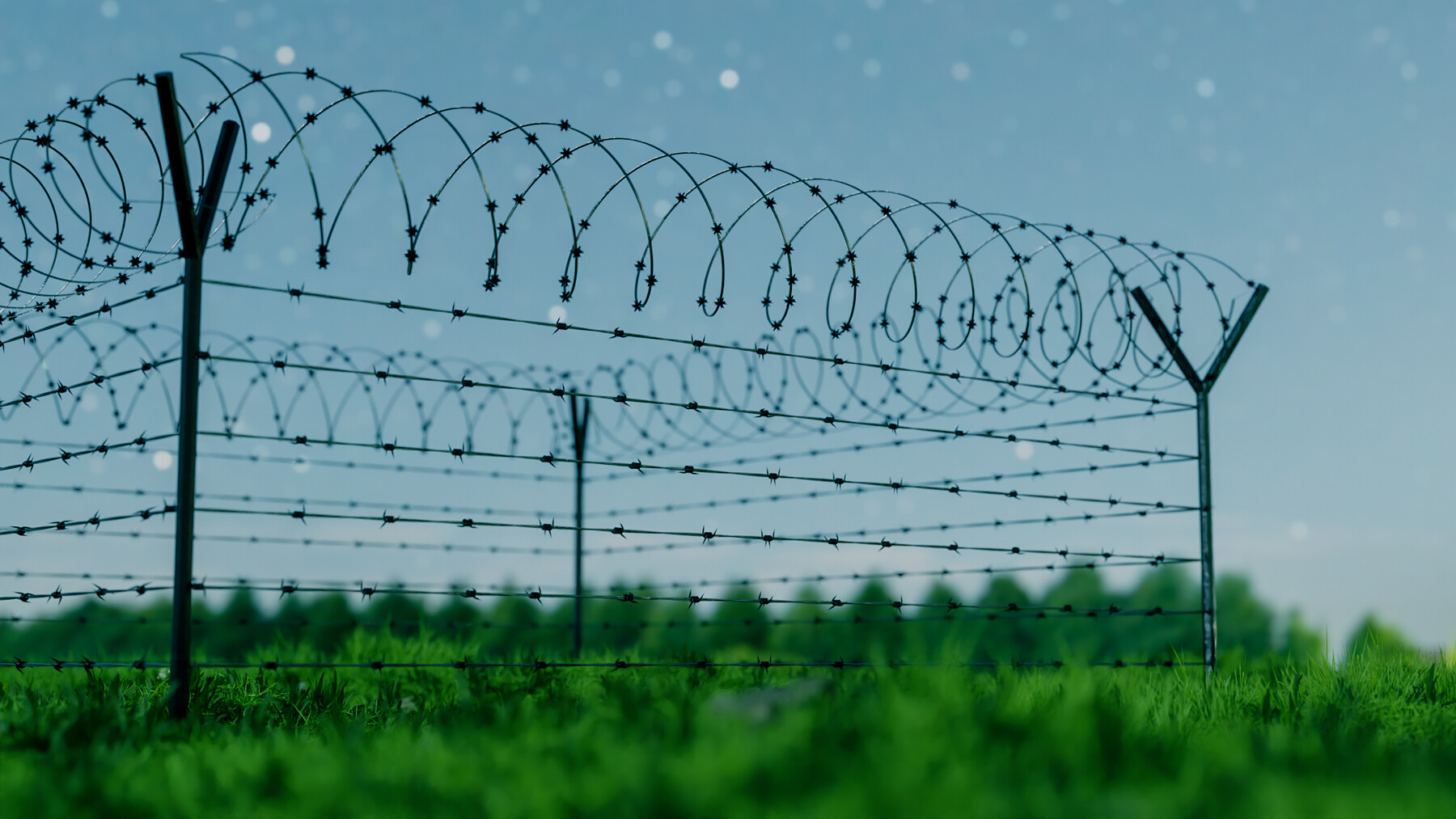 ArtStation - Procedural Barbed Wire Fence | Game Assets