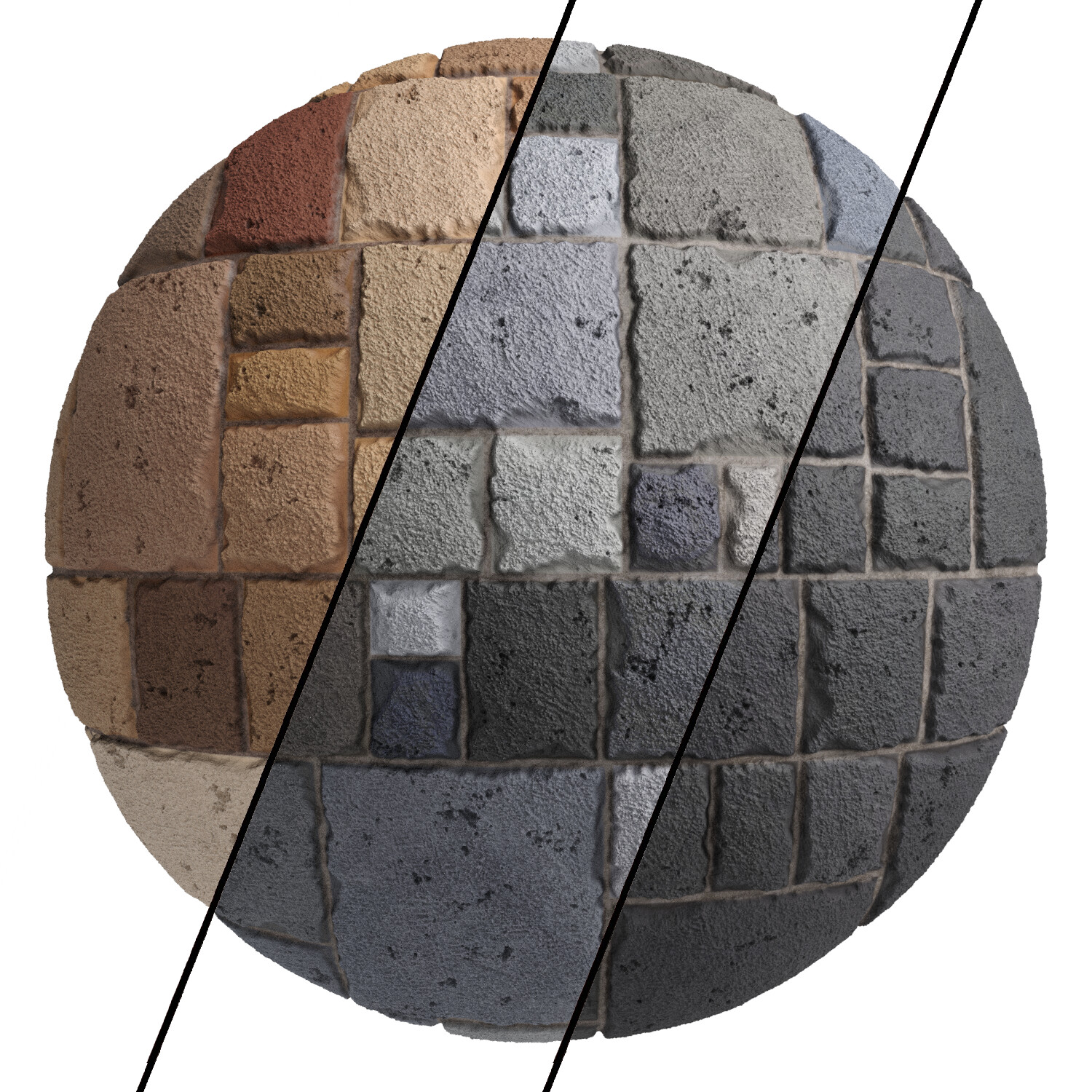 ArtStation - Ston Wall Material 11- Stone Wall Decorative Pbr 4k ...