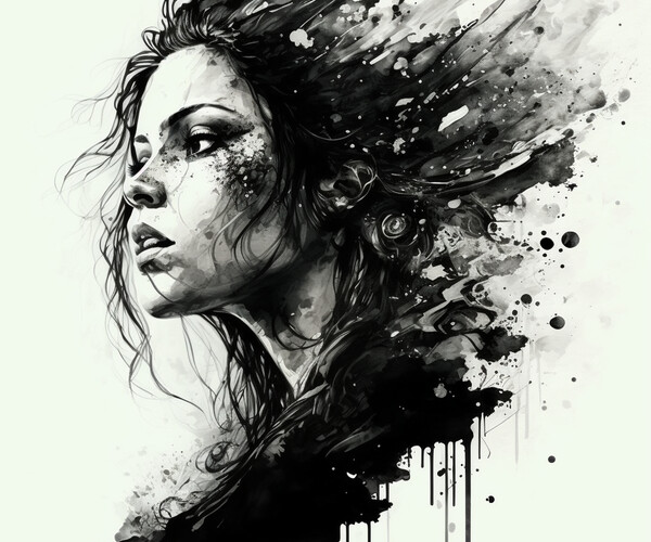 ArtStation - Ink Painting Illustration Pack | Artworks