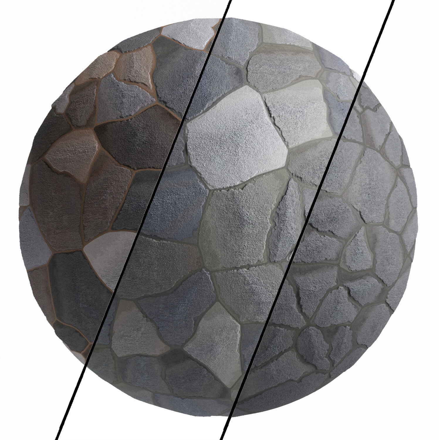 ArtStation - Ston Wall Material 12- Stone Wall Decorative Pbr 4k ...