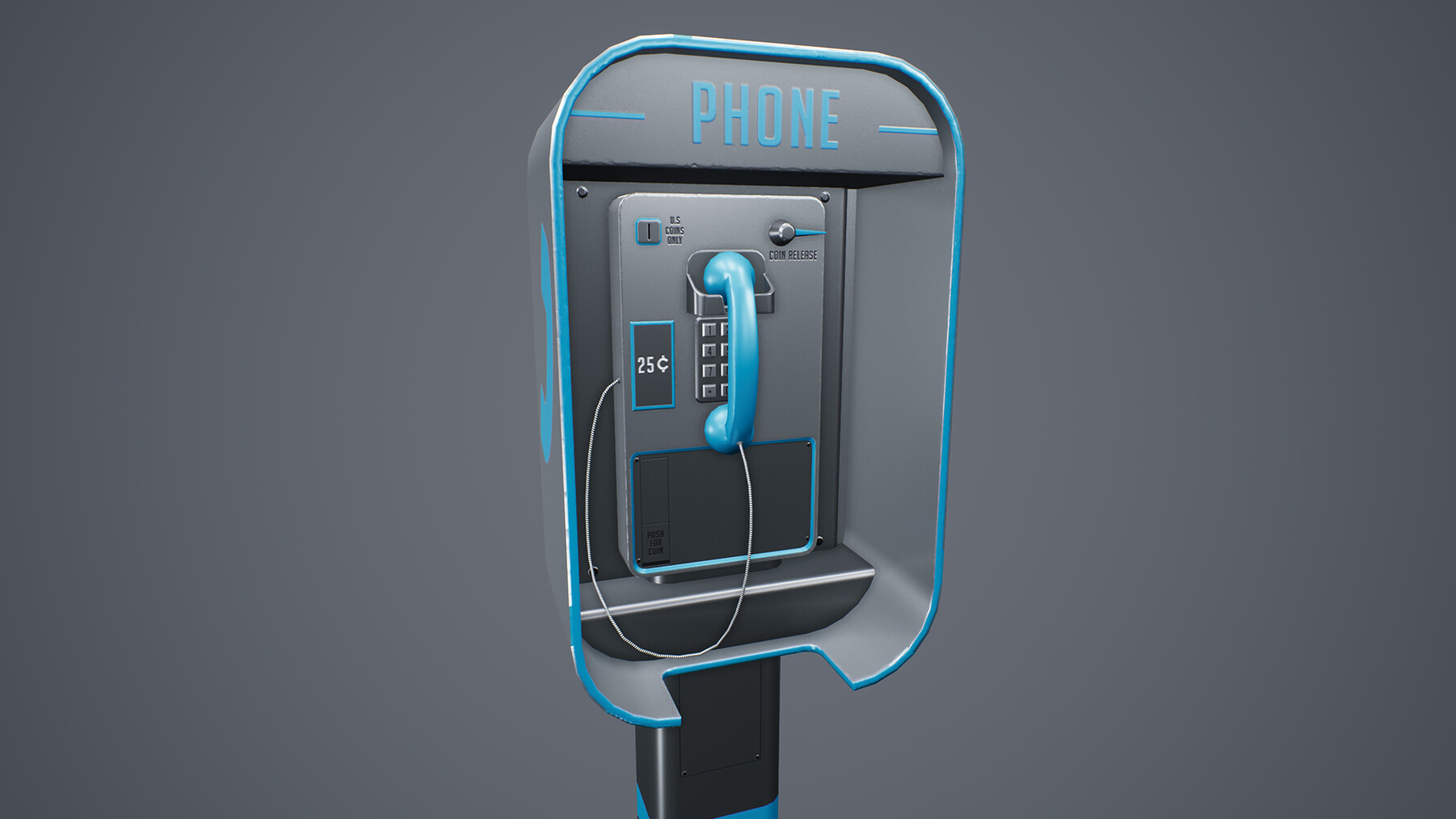 ArtStation - Stylized Phone Booth | Game Assets