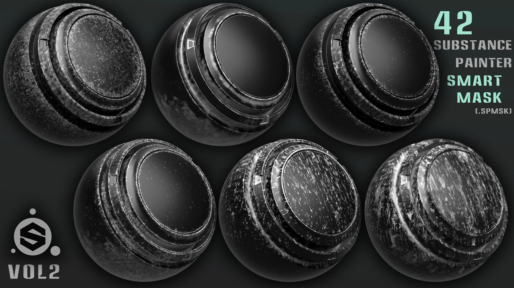 ArtStation - 42 substance painter smart mask-Vol2 | Game Assets