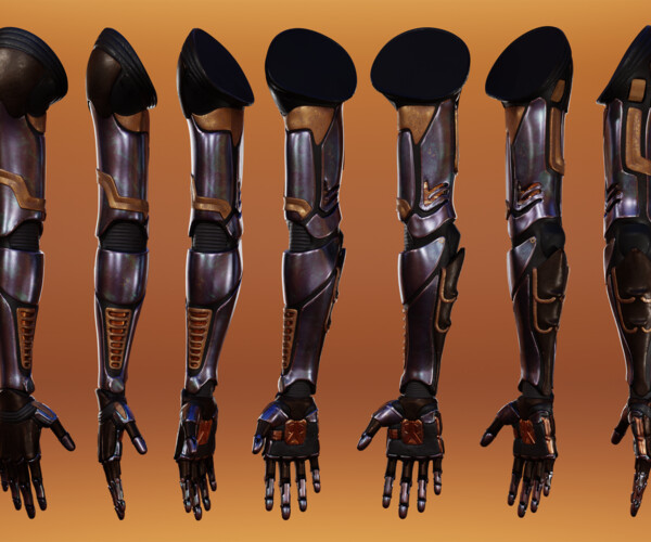 ArtStation - Humanoid Robot Arm 3D | Game Assets