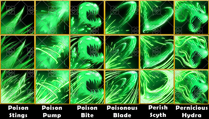 ArtStation - Fantasy Game Basic Magic Skill Icons - Bio Magic | Game Assets