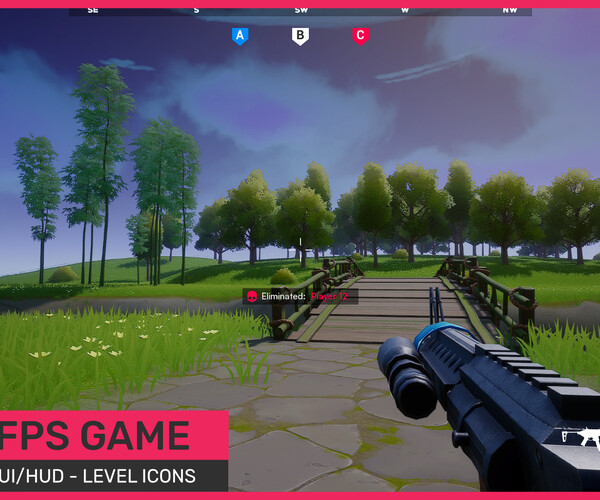 ArtStation - FPS interface UI/HUD - Killfeed/Compass - Pack Kit Ready ...