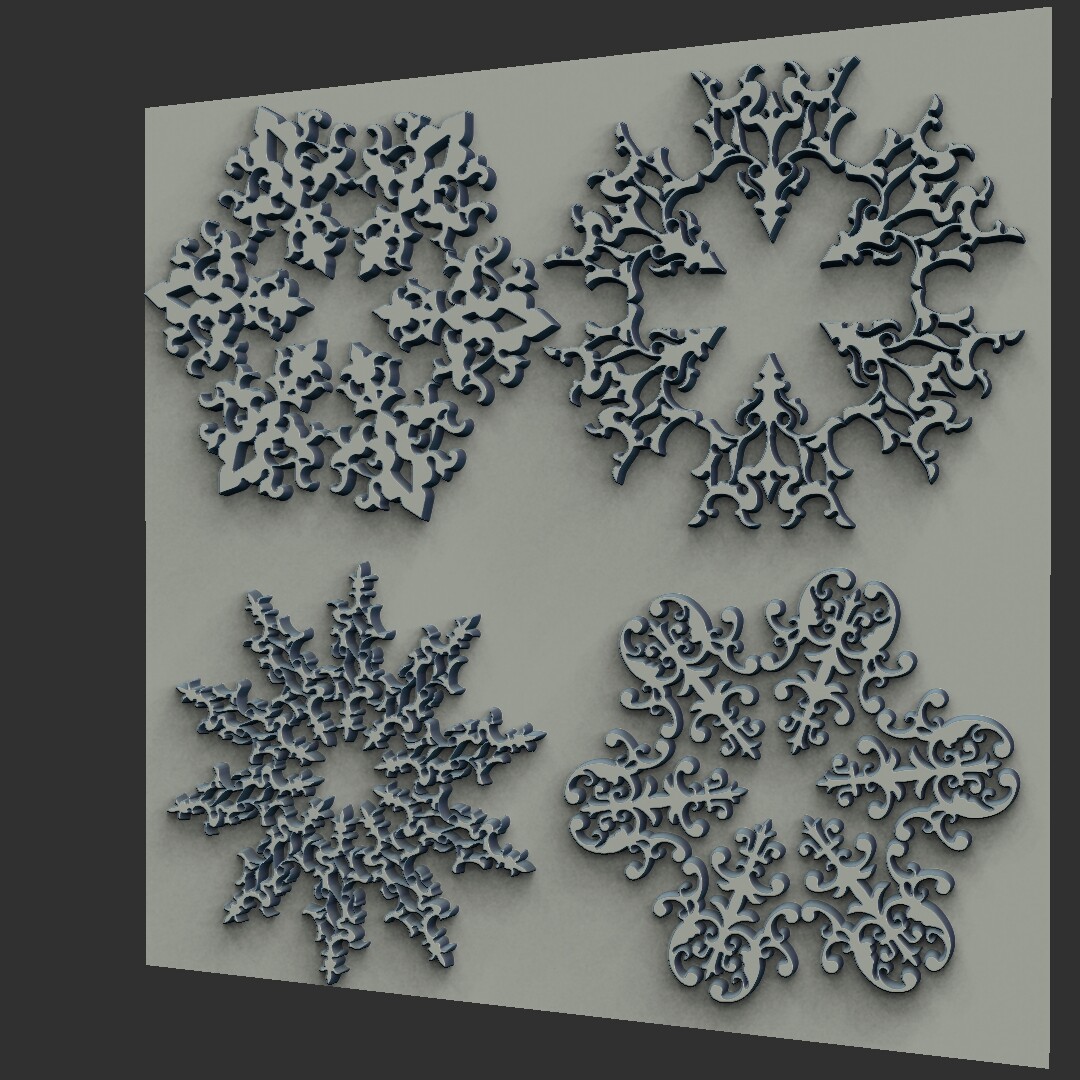 ArtStation - 100+ Single and Ring Ornament Height Map Pack | Brushes