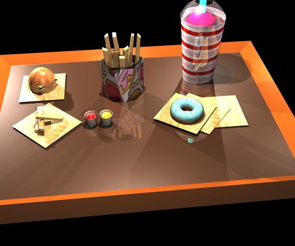 ArtStation - Fast Food Meal | Game Assets