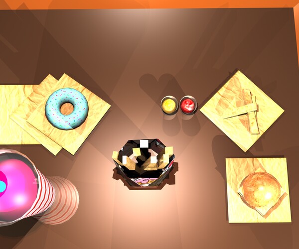 ArtStation - Fast Food Meal | Game Assets