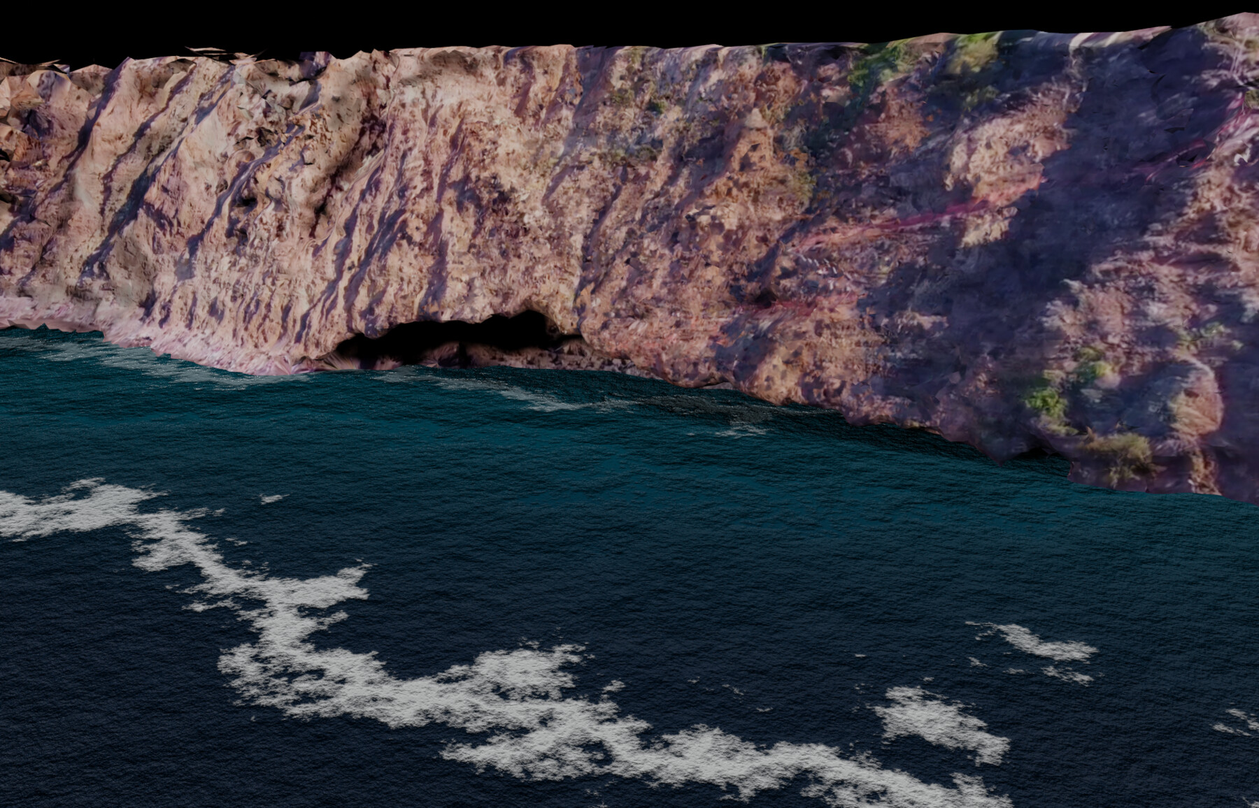 ArtStation - Photoscanned Cliffs and Procedural Ocean Texture | Game Assets